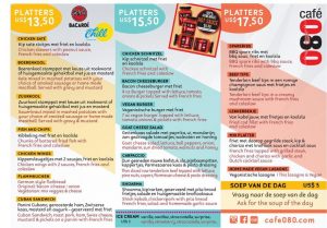 Menu | Cafe 080 – Aruba